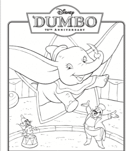 Free Dumbo Printable Coloring Pages, Games and Activity Sheets - Classy ...