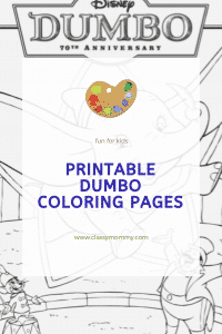 Free Dumbo Printable Coloring Pages, Games and Activity Sheets - Classy ...