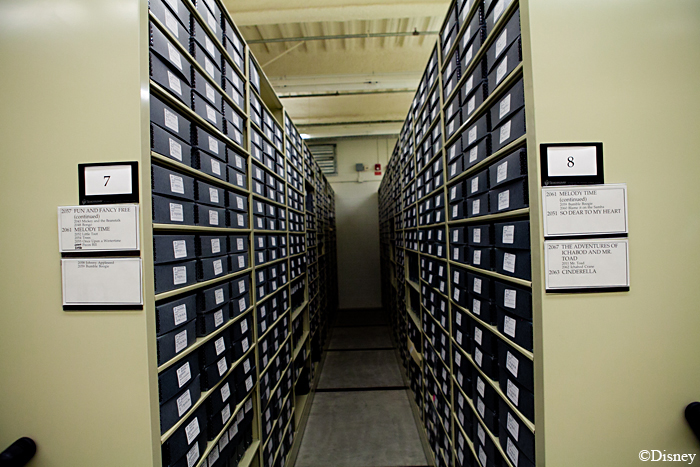 Hanging out in the "Vault" at Disney's Animation Research Library ...