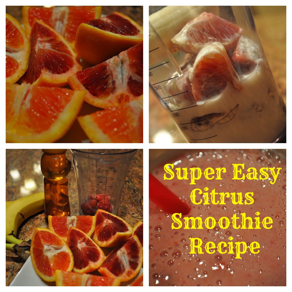 Super Easy Citrus Smoothie Recipe - Classy Mommy