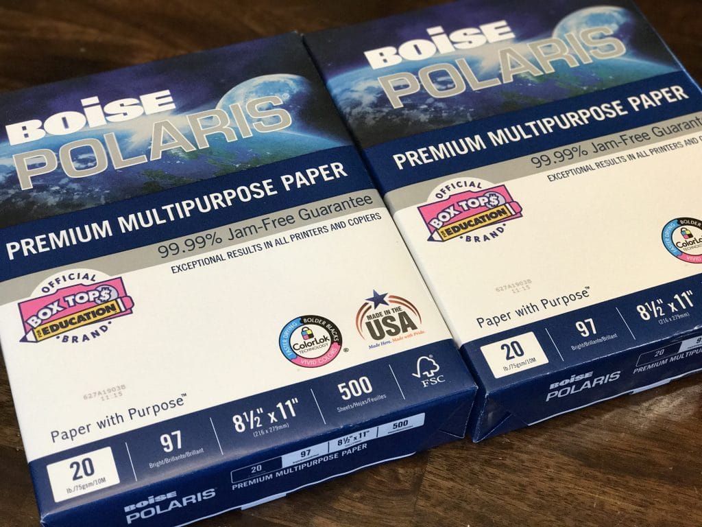 Back to School Paper Supplies with Box Tops for the win! #BoxTops $50 ...