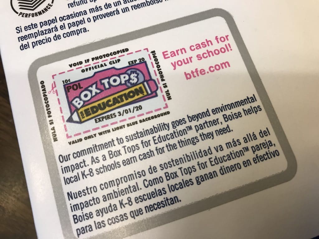 Back to School Paper Supplies with Box Tops for the win! #BoxTops $50 ...