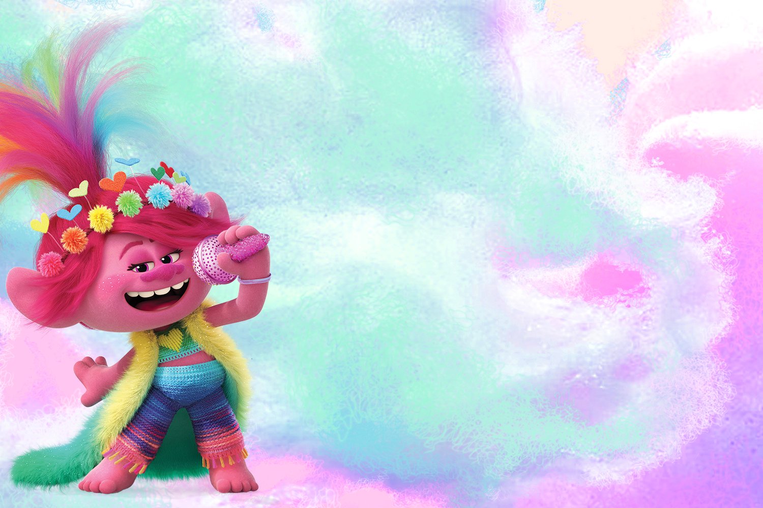Free Trolls Zoom Backgrounds inspired by characters in Trolls World ...
