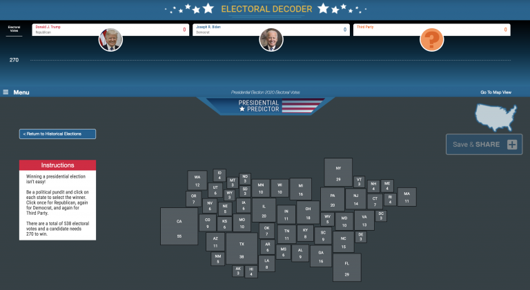 2020 Free Printable Electoral College Map - Classy Mommy