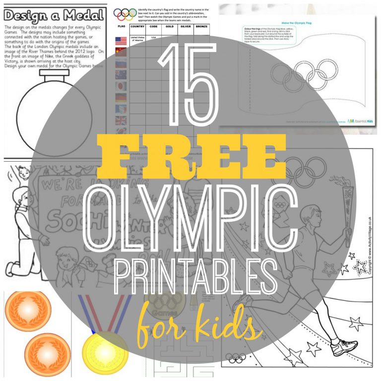 Free Printable Olympic Rings Coloring Pages - Classy Mommy