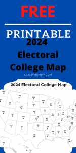 2024 Free Printable Electoral College Map - Classy Mommy