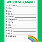 Free Printable Halloween Word Scramble - Classy Mommy